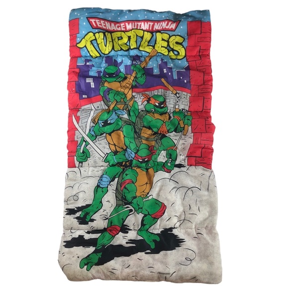 Bedding | 1988 Vintage Ninja Turtles Zip Up Sleeping Bag Blanket Tmnt ...
